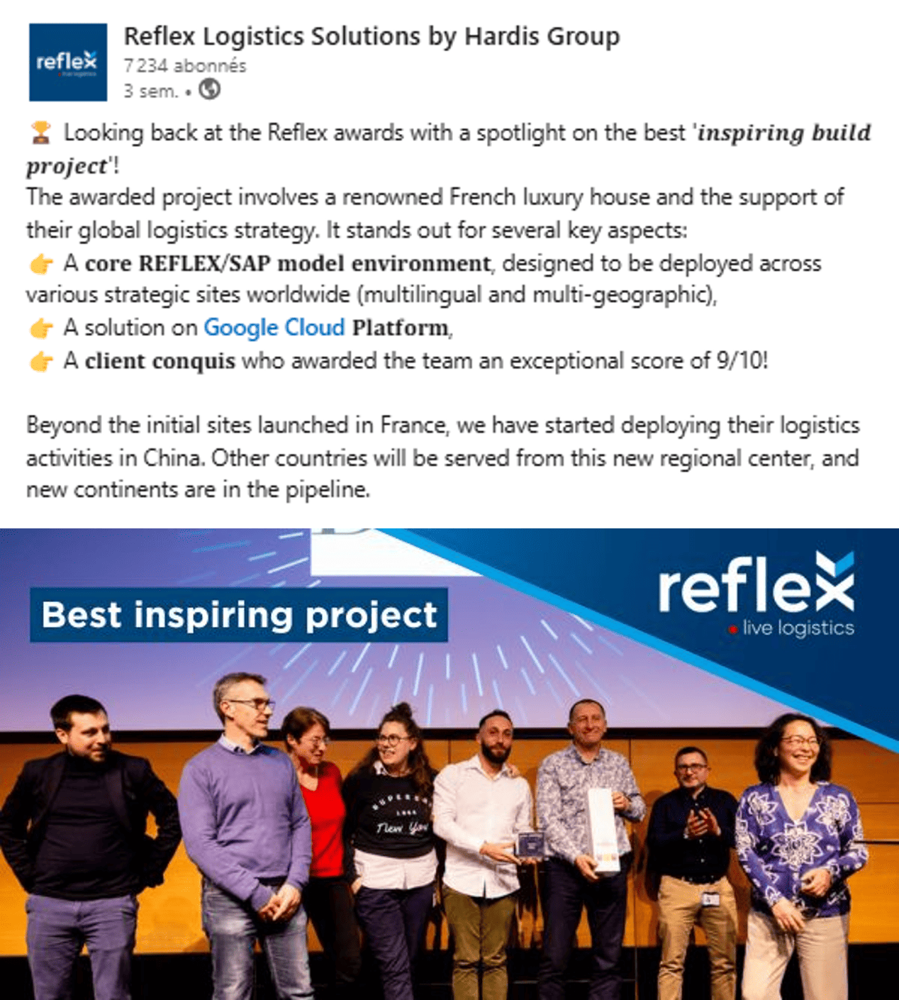 Retour d'expérience d'un Projet Reflex WMS avec l'ERP SAP